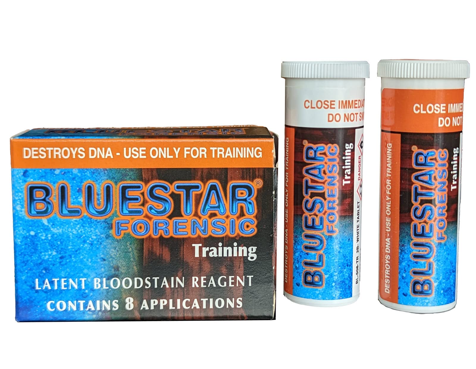 Crime Scene Luminol, Bluestar: Training Version, 4 Pack