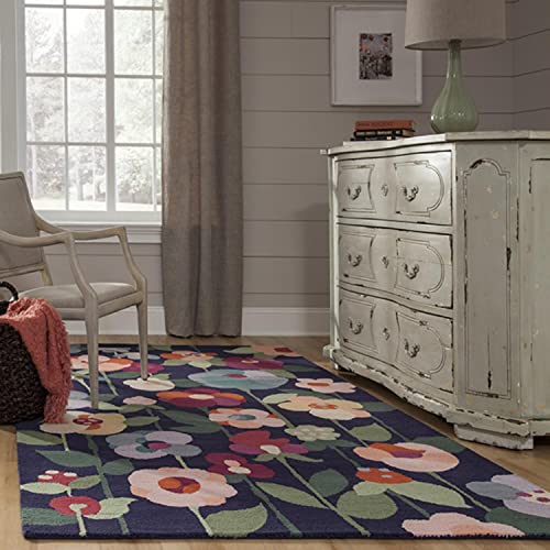 Momeni Newport Collection Area Rug, 8'0" x 10'0", Navy