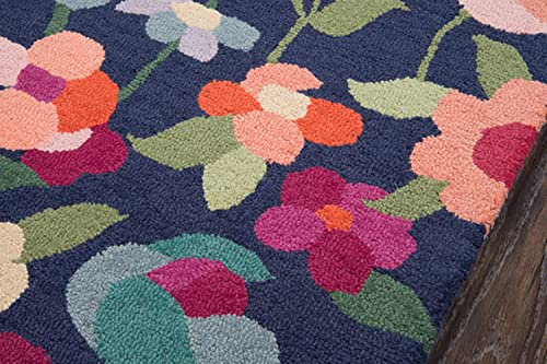 Momeni Newport Collection Area Rug, 8'0" x 10'0", Navy