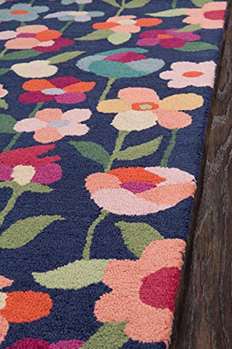 Momeni Newport Collection Area Rug, 8'0" x 10'0", Navy