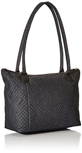 Vera Bradley Women's Denim Carson East West Tote Bag, Denim Navy, One Size
