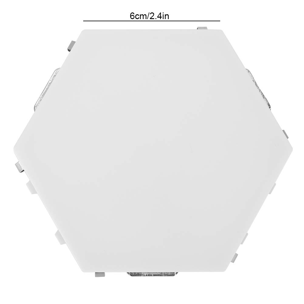 Hexagon Lights, Hexagon Led Lights, Hex Lights for Wall Led Light Wall Panels for Living Room, Bedroom, Led Wall Decor, 100V-240V (5 Lights with Power Supply EU Plug)