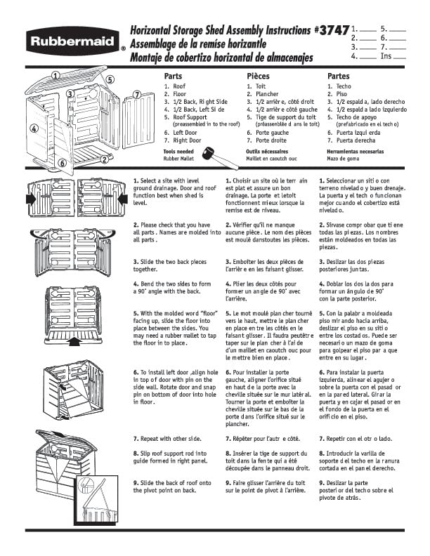 Rubbermaid Large Horizontal Resin Weather Resistant Outdoor Storage Shed, 32 cubic ft., Olive Steel/Sandstone, for Garden/Backyard/Home/Pool