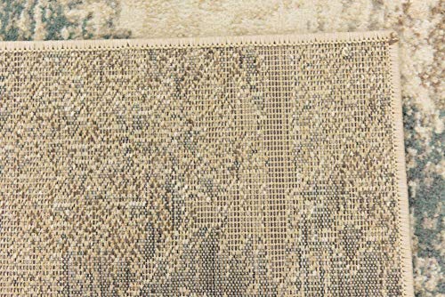 Unique Loom Tuareg Collection Vintage Distressed Traditional Area Rug, 2 ft 6 in x 10 ft, Beige/Green