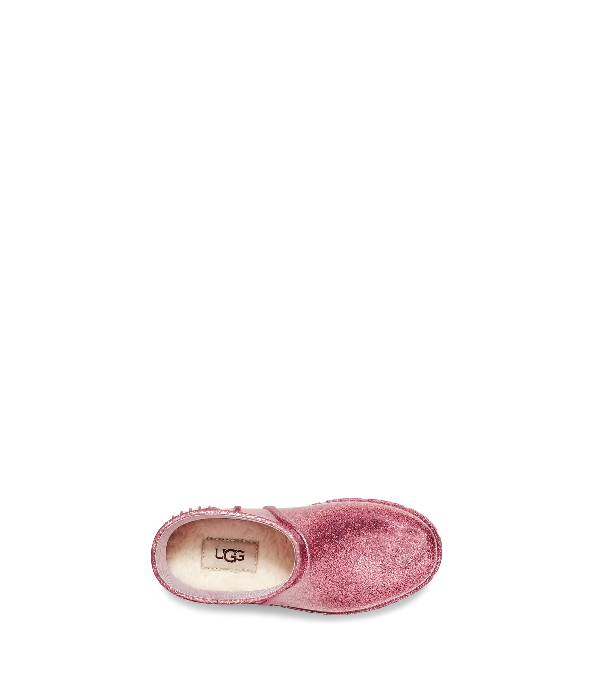 UGG Unisex-Child Drizlita Glitter Boot, Glitter Pink, 3 Little Kid
