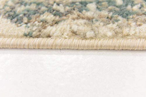 Unique Loom Tuareg Collection Vintage Distressed Traditional Area Rug, 2 ft 6 in x 10 ft, Beige/Green