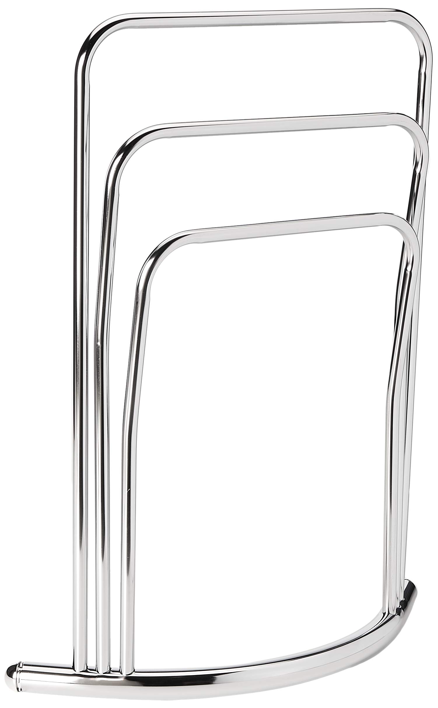 King's Brand Furniture-Kenneth Metal 3 Tier Freestanding Bathroom Towel Rack Stand, Chrome