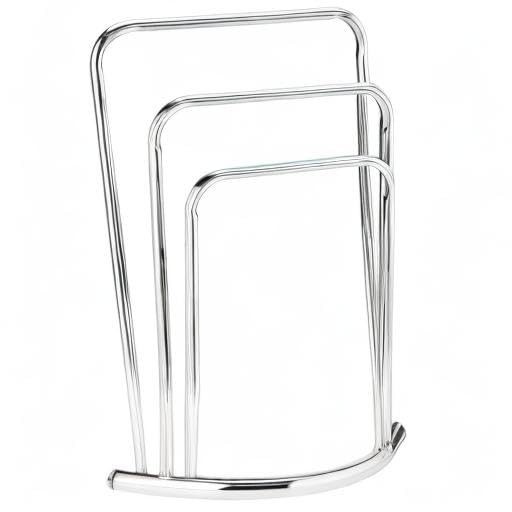 King's Brand Furniture-Kenneth Metal 3 Tier Freestanding Bathroom Towel Rack Stand, Chrome