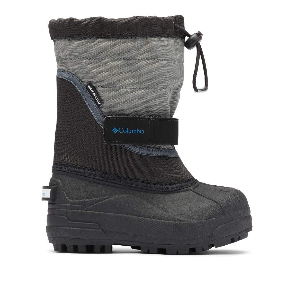 Columbia girls Powderbug Plus Ii Snow Boot, Black/Hyper Blue, 3 Big Kid US