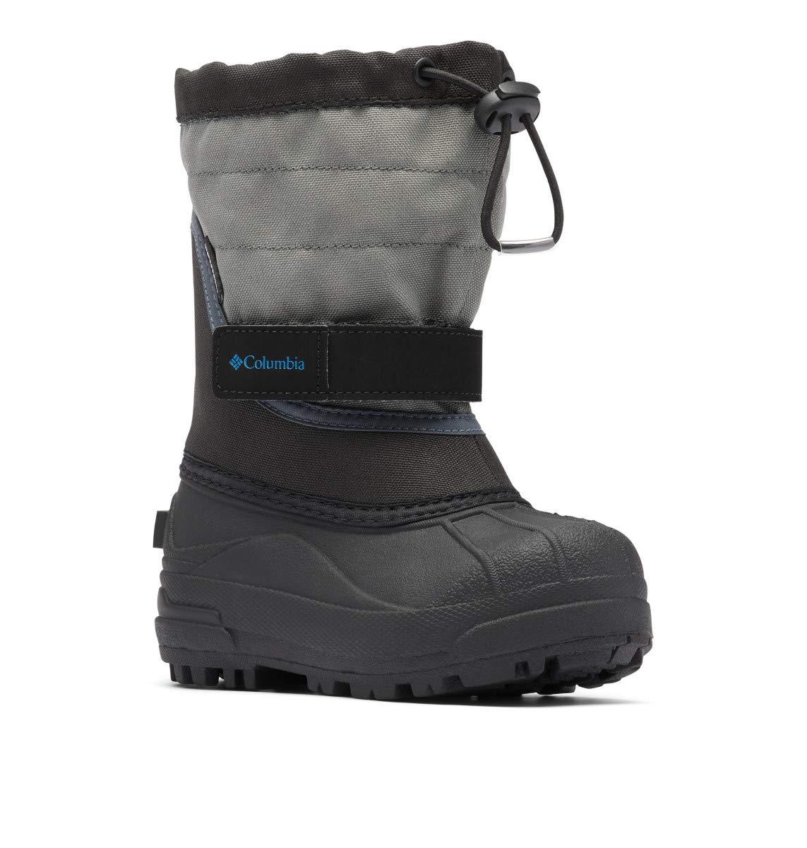 Columbia girls Powderbug Plus Ii Snow Boot, Black/Hyper Blue, 3 Big Kid US