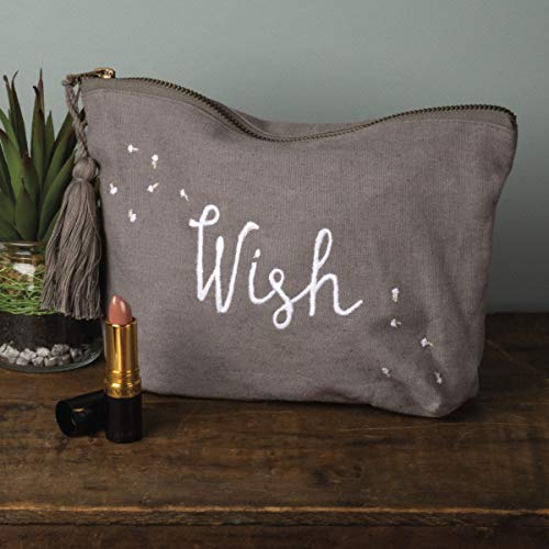 Primitives by Kathy Embroidered Zipper Pouch, Medium, Wish