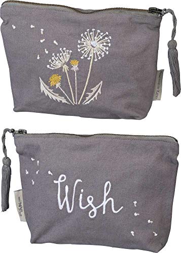 Primitives by Kathy Embroidered Zipper Pouch, Medium, Wish