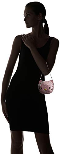 3-D Hello Kitty Cat Crystal Couture Clutch Special Occasion Holiday Party Evening Bag Pink