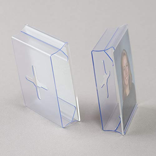 CollectorMount Photo Mount 1 Pack, Clear Picture Frame, Wall Mount or Shelf Stand, Vertical or Horizontal, 2.5β x 3.5β
