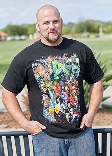 Marvel mens Marvel Team Ups Group Shot T-shirt novelty t shirts, Black, X-Large US