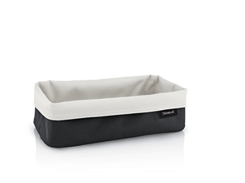 Blomus ARA Reversable Storage Basket,lg, Sand-Anthracite, H 7 cm, B 12 cm, T 24 cm