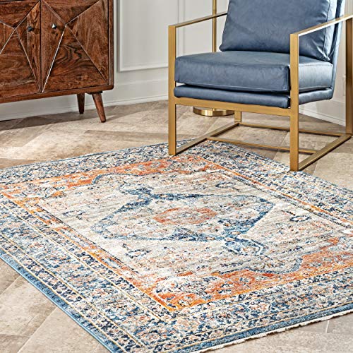 nuLOOM Corolla Persian Vintage Area Rug, 10' 2" x 14', Beige