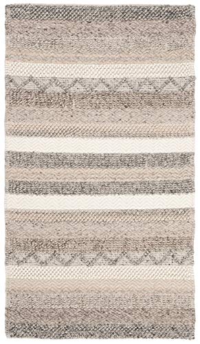SAFAVIEH Natura Collection 3' x 5' Beige NAT101A Handmade Moroccan Boho Tribal Wool & Cotton Area Rug