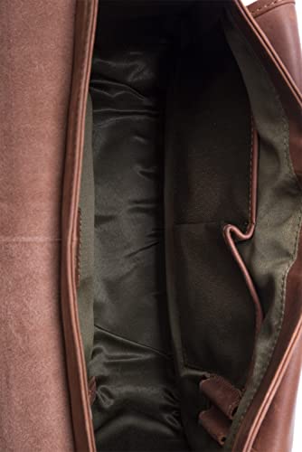 LEABAGS Riyadh Shoulder bag I Genuine buffalo leather handbag I Shoulder bag with vintage look I Leather shoulder handbag
