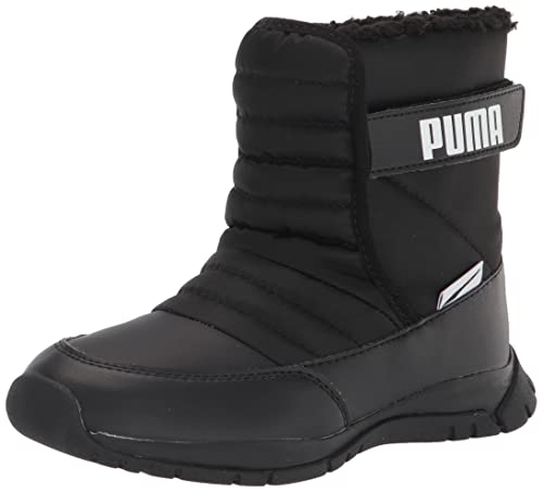 PUMA Kids Nieve Winter Boot Snow Black Whit, 10 US Unisex Toddler