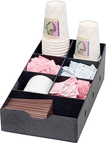 Vertiflex Vfcc169 Condiment Caddy, 8 3/4W X 16D X 5 1/4H, Black
