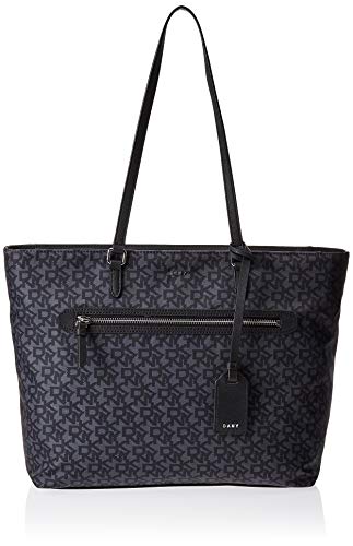 DKNY Casey Large Logo Tote Black Logo One Size