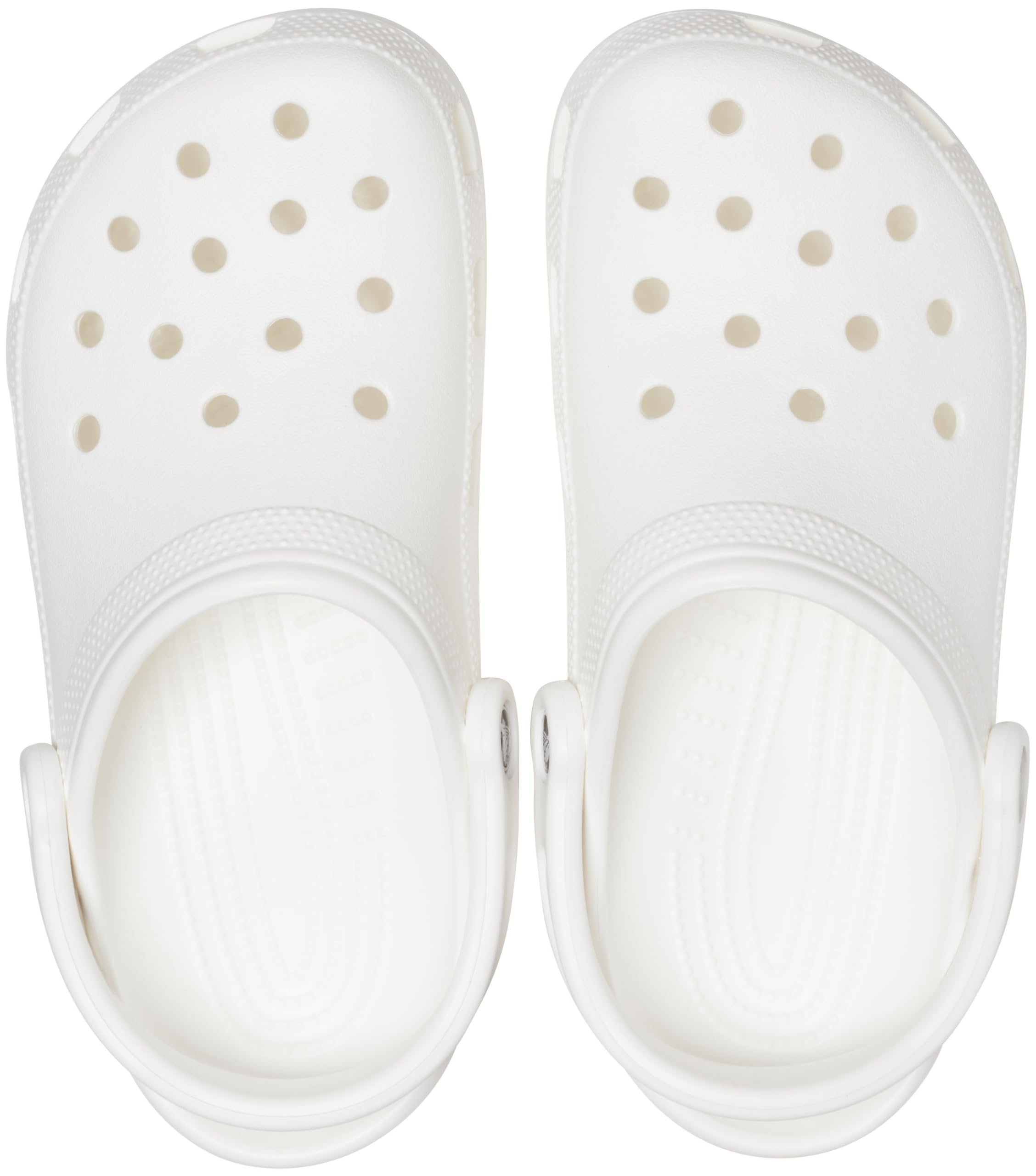 Crocs Unisex-Adult Classic Clogs (Best Sellers), White, 8 Men/10 Women