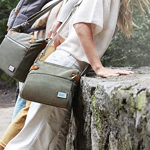 Travelon Anti-theft Heritage Crossbody Bag, Pewter