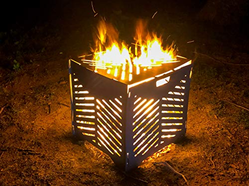 Camco 22-Inch Burn Bin | Features hand-oiled structurally reinforced side and base panels | 22-inches (L) x 22-inches (W) x 22-inches (H) (51251)