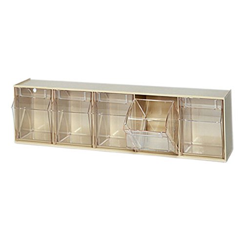Quantum Clear Tip Out Bin Storage System - 5 Bin