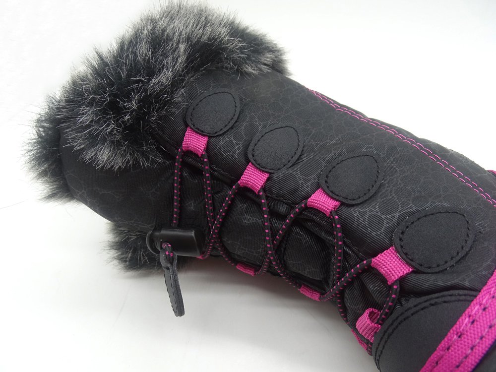ICEFACE Kids Winter Snow Boots Waterproof and Insulated for Girls and Boys (11 M US Little Kid, Pink)