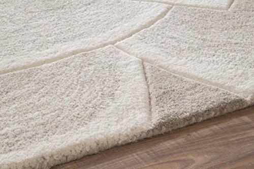 nuLOOM GOL Hand Tufted Wool Area Rug, 5' x 8', Ivory