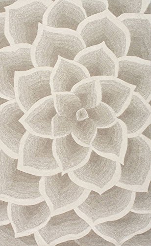 nuLOOM GOL Hand Tufted Wool Area Rug, 5' x 8', Ivory