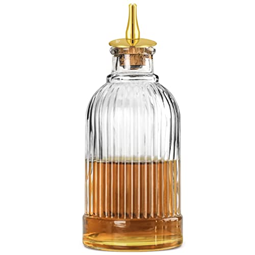 Bitters Bottle - 7oz 200ml Bitter Bottle with Dash Top, Made of Glass, Perfect for Bartender, Home Bar