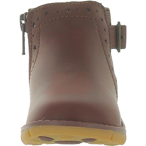 Stride Rite Girls SRT Agnes Fashion Boot, Chocolate, 6 Toddler