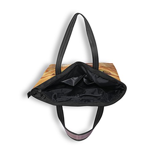Tote Bag Cat Shoulder Handbag Travel Beach Bags With Zipper