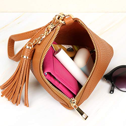 Triangle Vegan Leather Wristlet Clutch Purse Handbag - Pyramid Evening Cocktail Pouch Wallet Detachable Strap & Tassel Charm (Black) One Size