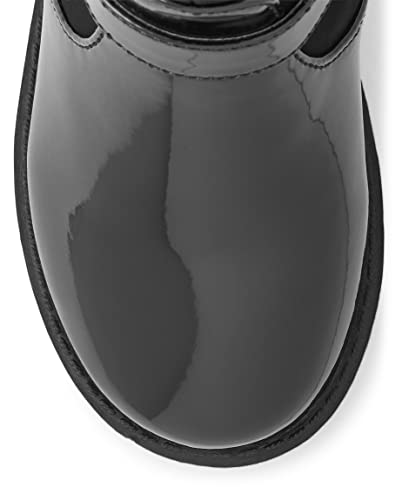 Gymboree, and Toddler Girls Faux Leather Tall Boots,BLACK,3