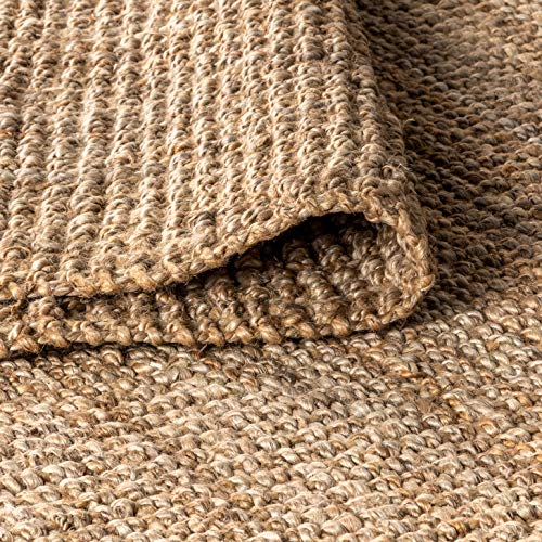JONATHAN Y NRF103A-4 para Hand Woven Chunky Jute with Fringe Area-Rug, Bohemian, for Bedroom, Kitchen, Living Room,4 X 6,Natural