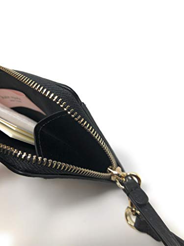 Kate Spade New York Small Card Holder Wristlet Soft Leather Black