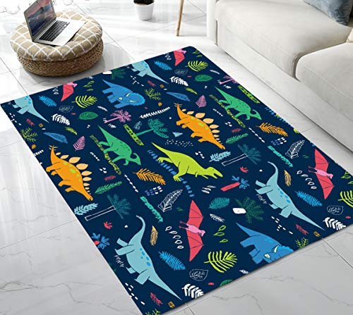 Area Rug Cute Dinosaur Area Rug for Living Room Bedroom Playing Room 5'x6'