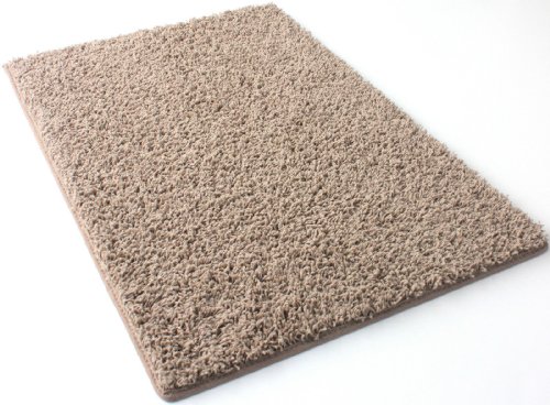 Sample 6"X6" (No Binding) Pecan Brown Frieze Shag Indoor Carpet. Soft and Plush 32 oz 3/4" Thick