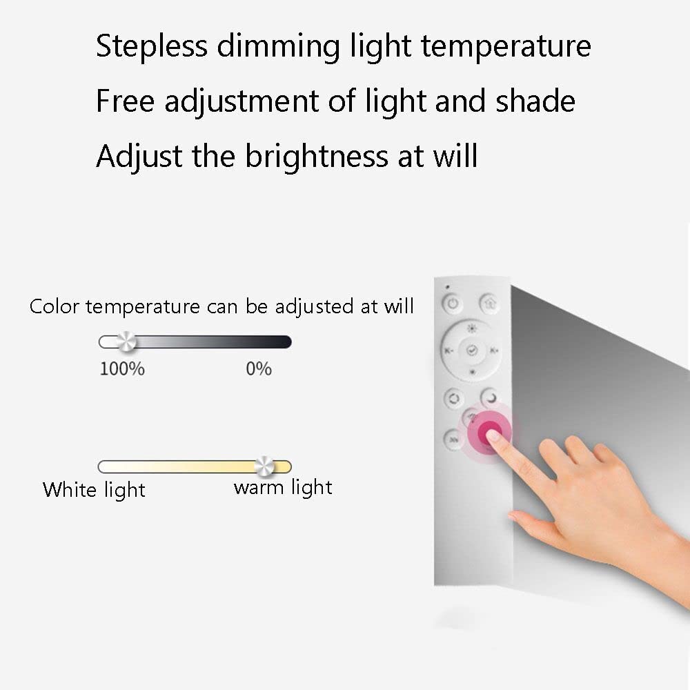 COSFEEL Dimmable LED Flush Mount Ceiling Light Simple Hexagon Panel Light Modern Surface Mount Ceiling Lamp with Remote Close to Ceiling Light Fixture for Kitchens, Aundry, Bedrooms