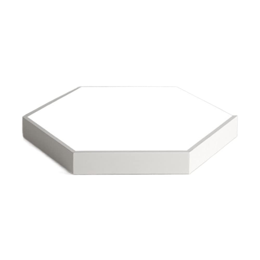 COSFEEL Dimmable LED Flush Mount Ceiling Light Simple Hexagon Panel Light Modern Surface Mount Ceiling Lamp with Remote Close to Ceiling Light Fixture for Kitchens, Aundry, Bedrooms