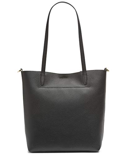 Calvin Klein Larissa Pebble Leather North/South Tote, Black/Gold