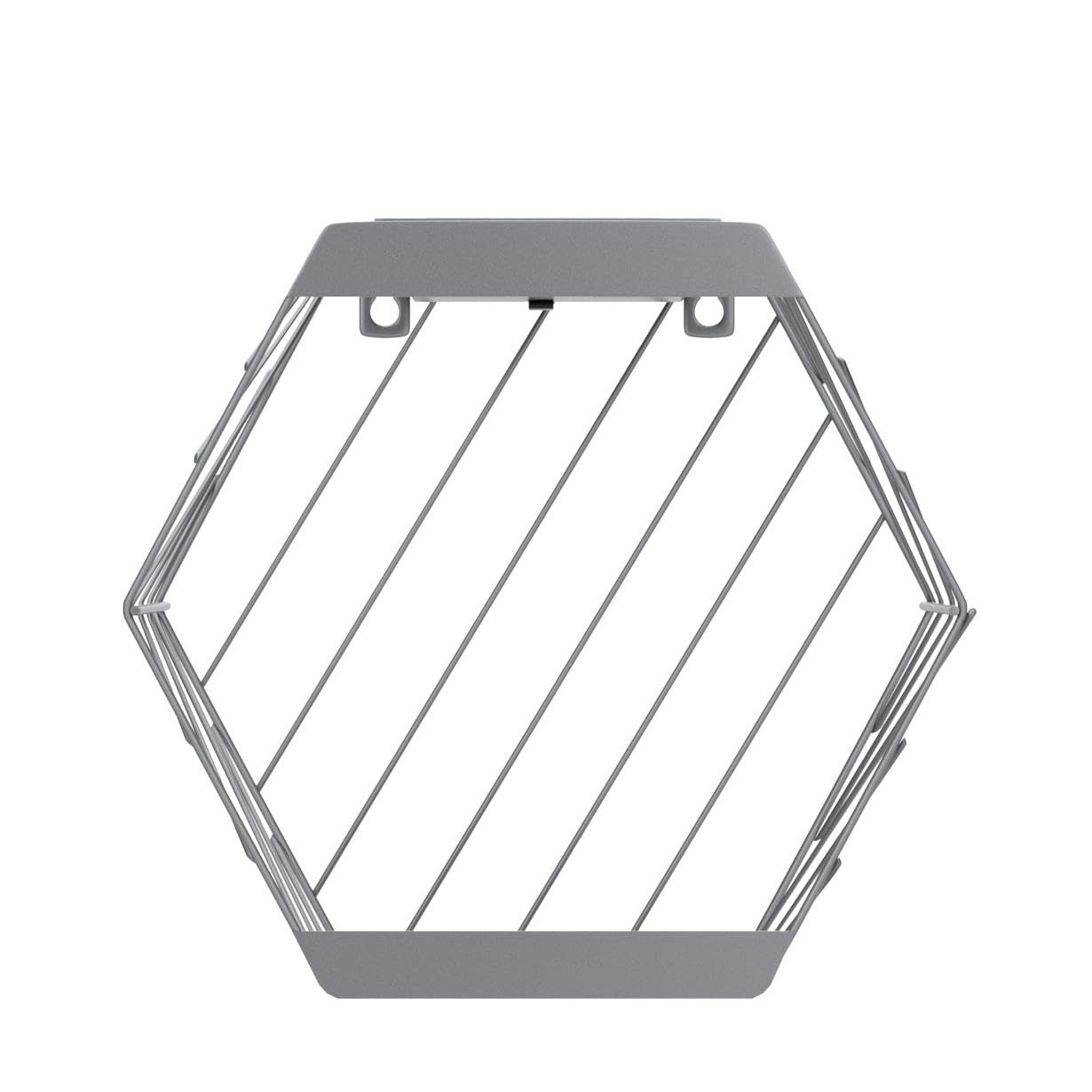 Grand patio Outdoor Leiden LED Solar Hexagon Wall Sconce Planter, with Dusk to Dawn Sensor Decor Wall Lighting for Garage Doorway Patio Yard, Cement Grey (L-Linear)