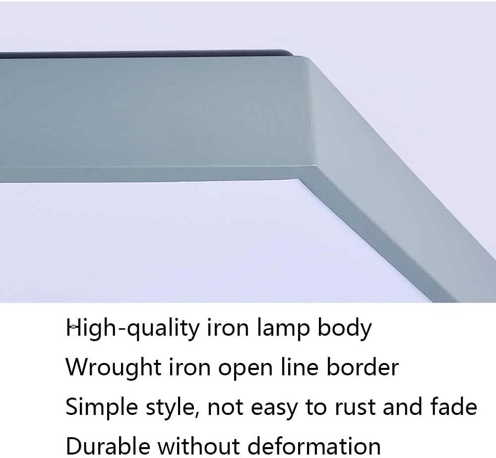 OJRGG LED Ceiling Lamp Metal Hexagon Flush Mount Ceiling Light Three-Color Dimming Ceiling Light Fixture for Living Room Bedroom Dining Room Kitchen Hallway Entry Foyer Pendant Lamp(40cm)