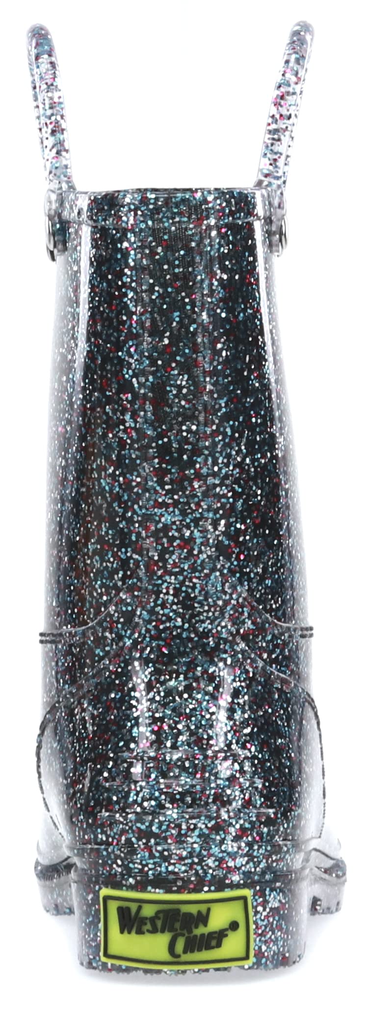 Western Chief Girls Glitter Rain Boot, Multi, 10 M US Toddler