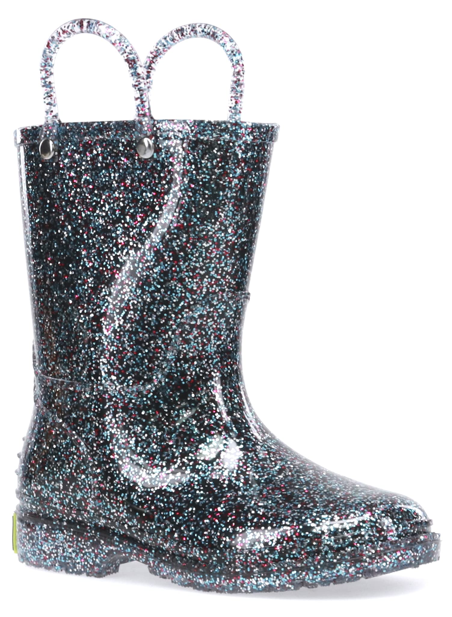 Western Chief Girls Glitter Rain Boot, Multi, 10 M US Toddler