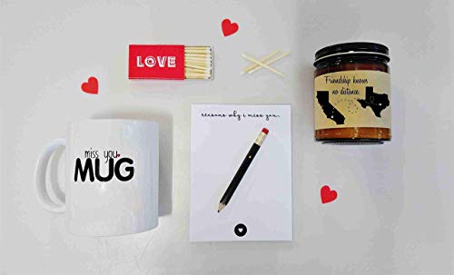 BFF Gift Long Distance Friendship Best Friend Gift Soy Candle Long Distance Love Gift for Friend Scented Candle Birthday Gift Valentine Gift
